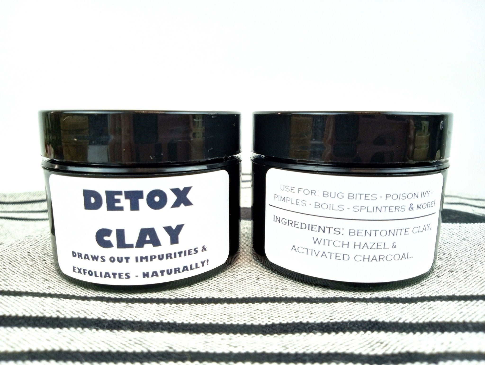 DETOX CLAY - BENTONITE CLAY WITH WITCH HAZEL - FOR: BUG BITES - POISON ...